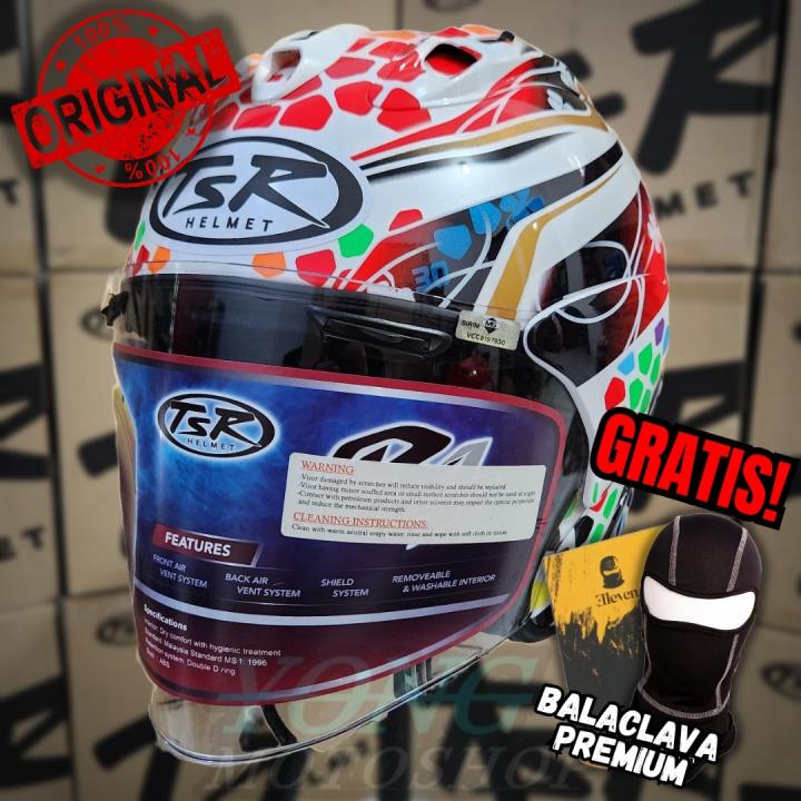 Helm TSR VZ RAM Nakagami GP2 Original Half Face TSR Helmet Ram5 GP 2 ...