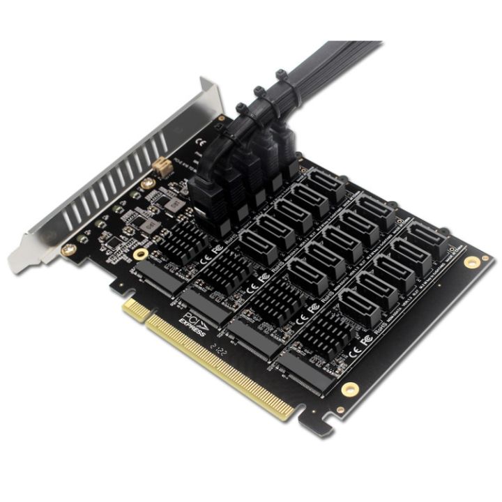 Haweel PCIEX16 NVME M.2 RAID Array Expansion SATA 20 Port Transfer Card ... Haweel PCIEX16 NVME M.2 RAID Array Expansion SATA 20 Port Transfer Card ...