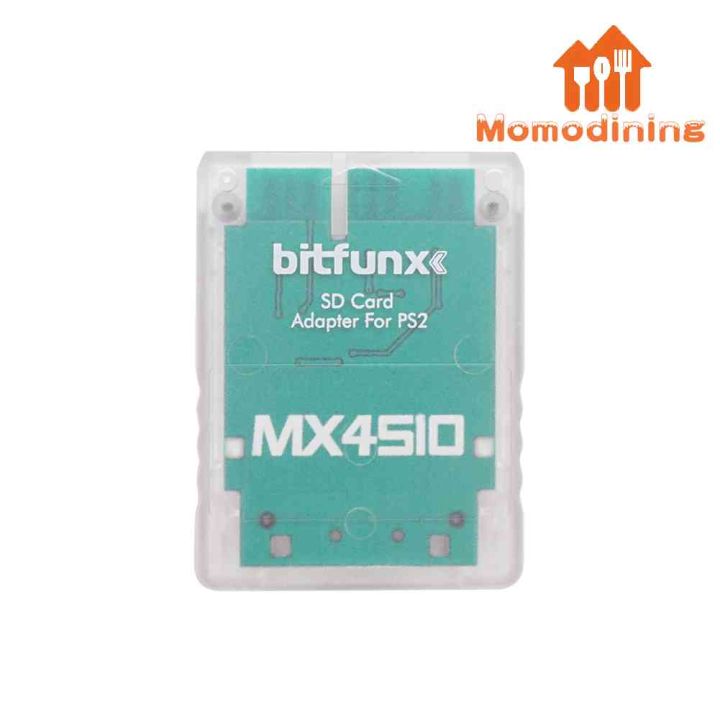 MX4SIO SIO2SD SD Card Adapter for PS2 Game Consoles Transparent Shell Card Reader SD/TF Adapter ...