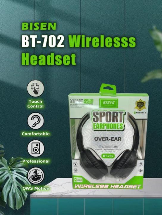 TATA ELECTRONICS New BISEN High Quality High End Wireless Audio Headset ...