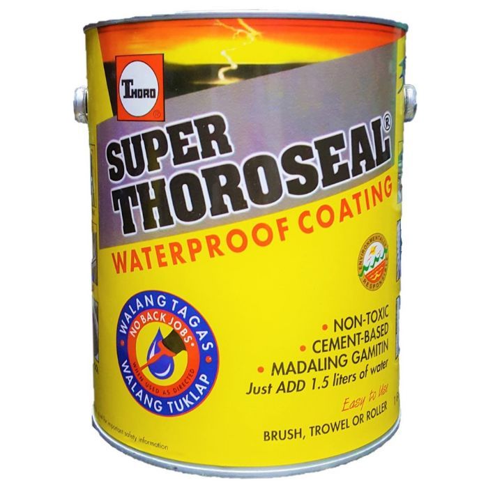 SUPER THOROSEAL WATERPROOFING COATING 1GALLON (4.5KILOGRAM) GRAY ...