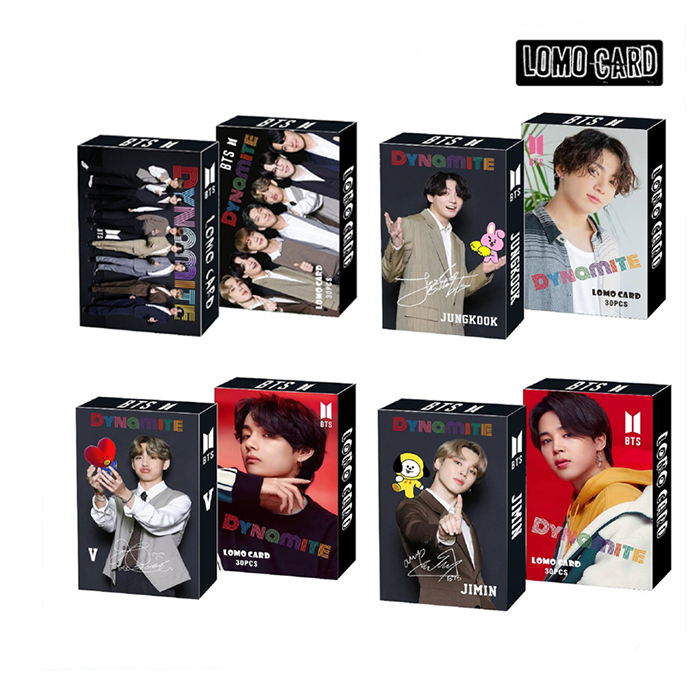 30 pcs/set BTS Dynamite Press Conference Lomo Card Set ( 30 unit ...