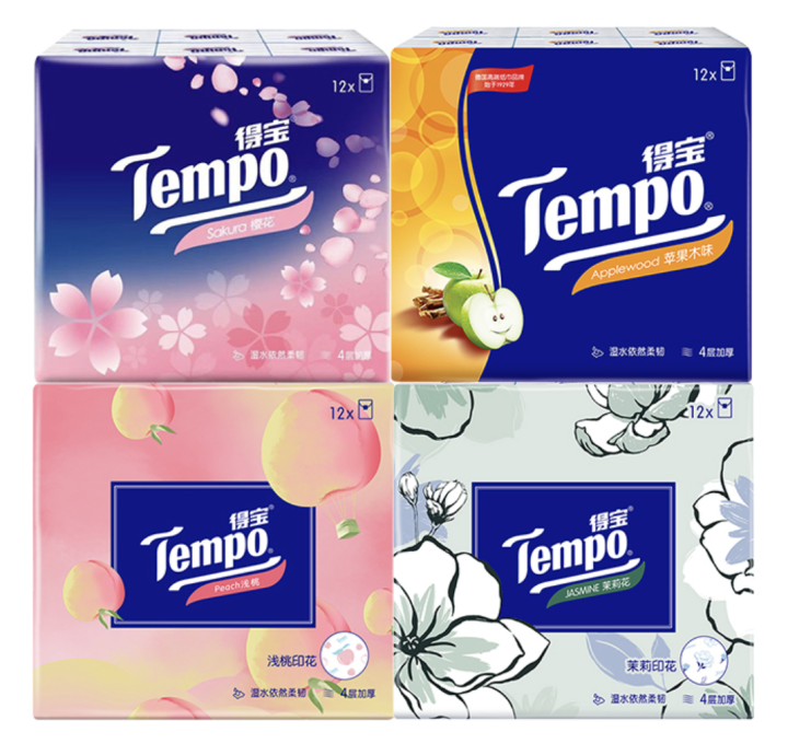 🔥[SG READY STOCK]🔥 Tempo Pocket Tissue Paper 4-Ply 12pc per pack ...