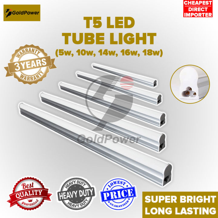 GOLDPOWER T5 LED Tube Light Cold Light 5W 10W 14W 16W 18W 300mm 600mm ...