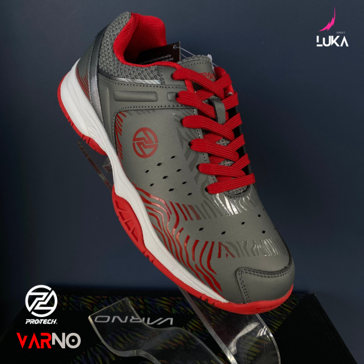 Protech Badminton Shoes Varno "Grey" Original by Protech Malaysia 2023 ...