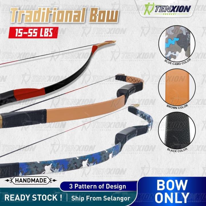 TenXion Archery Traditional Bow Busur Tradisional Anak Panah Memanah ...