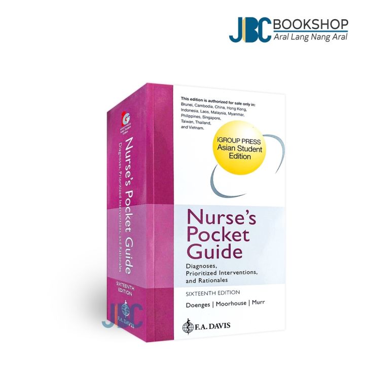 Nurse's Pocket Guide 16th Edition by Doenges Moorhouse and Murr - NANDA | Lazada PH