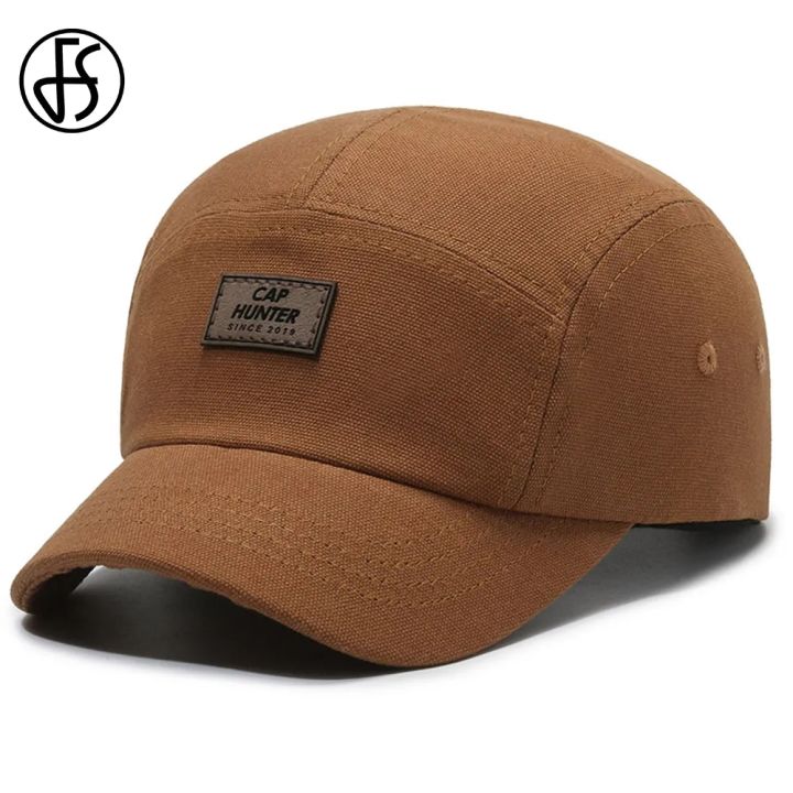 FS Vintage Short Brim Baseball Cap Brown Women Men Hats Personalized ...