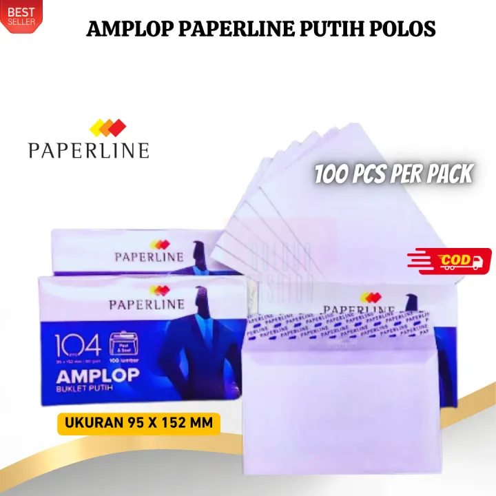 (PROMO 1 PAK AMPLOP MURAH ) AMPLOP PUTIH POLOS + PEREKAT PPL 104 Dus ...