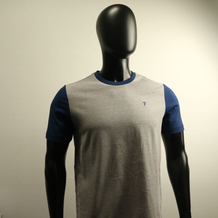 COLLEZIONE C2 Regular Fit 23MT2K002 H.GRAY Men Round neck cotton Shirt ...