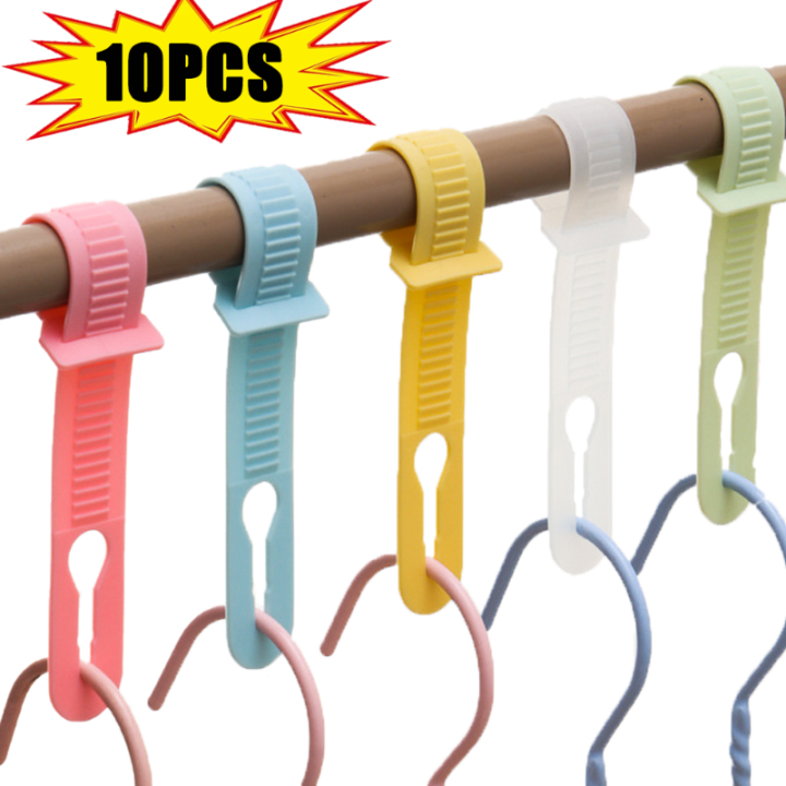 10PCS Clothes Hanger Windproof Fixing Hook Outdoor Balcony Drying Racks ...