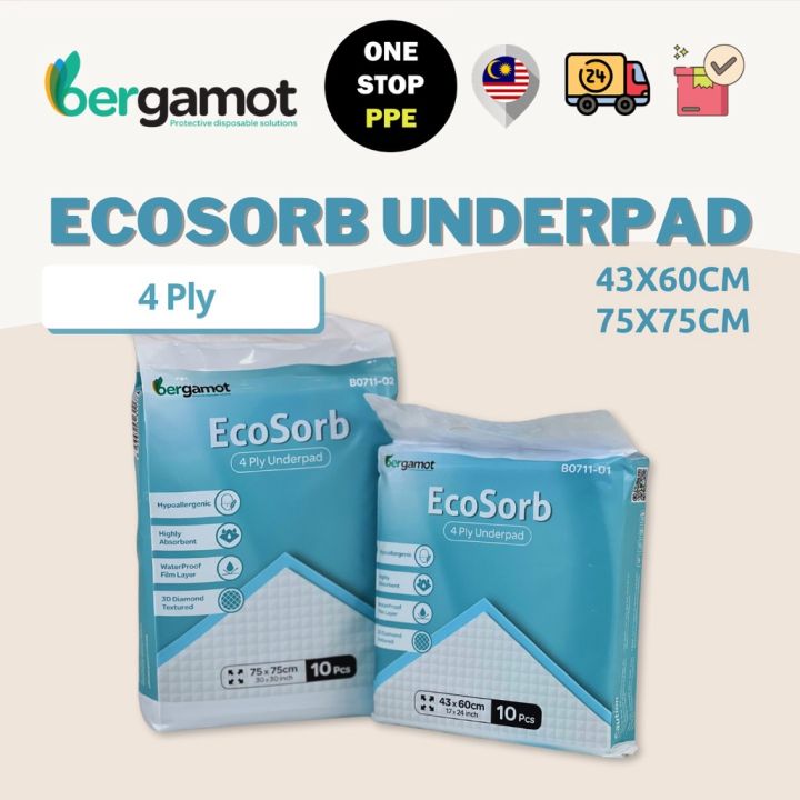 [OneStopPPE] Ecosorb 4ply / Prosorb 5ply Disposable Pee Pad Training ...