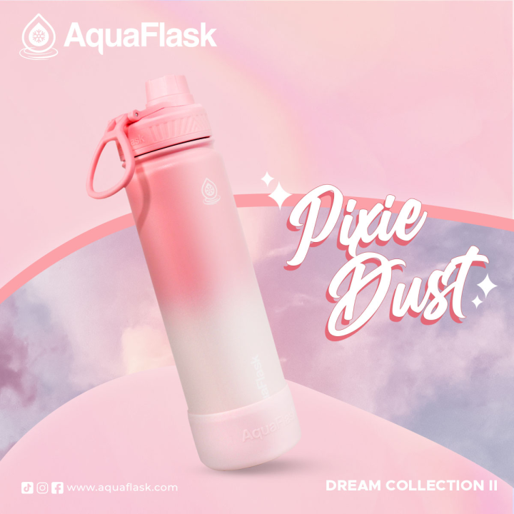 Aqua Flask Pixie Dust Wide mouth w/ spout lid Vacuum Insulated ...