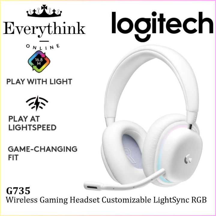 LOGITECH G735 WIRELESS GAMING HEADSET WITH LIGHTSPEED / BLUETOOTH ...