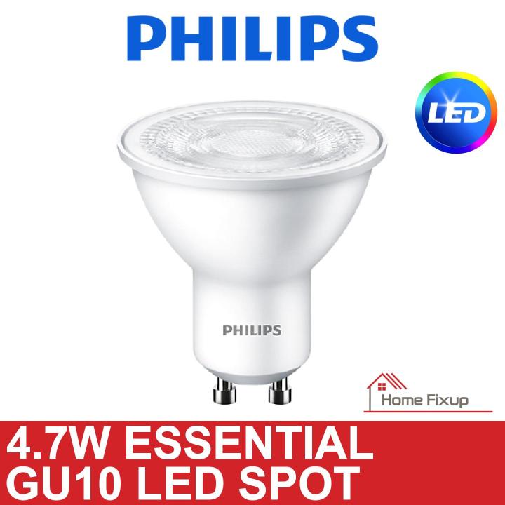 Philips 4.7W GU10 Essential LED Spot Bulb | Lazada Singapore