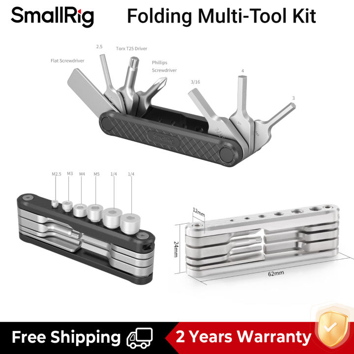 SmallRig Folding Tool Set with Screwdrivers and Wrenches and M2.5, M3 ...