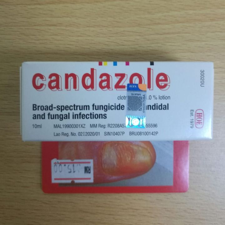 Candazole 1.0 % Clotrimazole Lotion Antifungal Lotion 10ml [EXP11/2025 ...