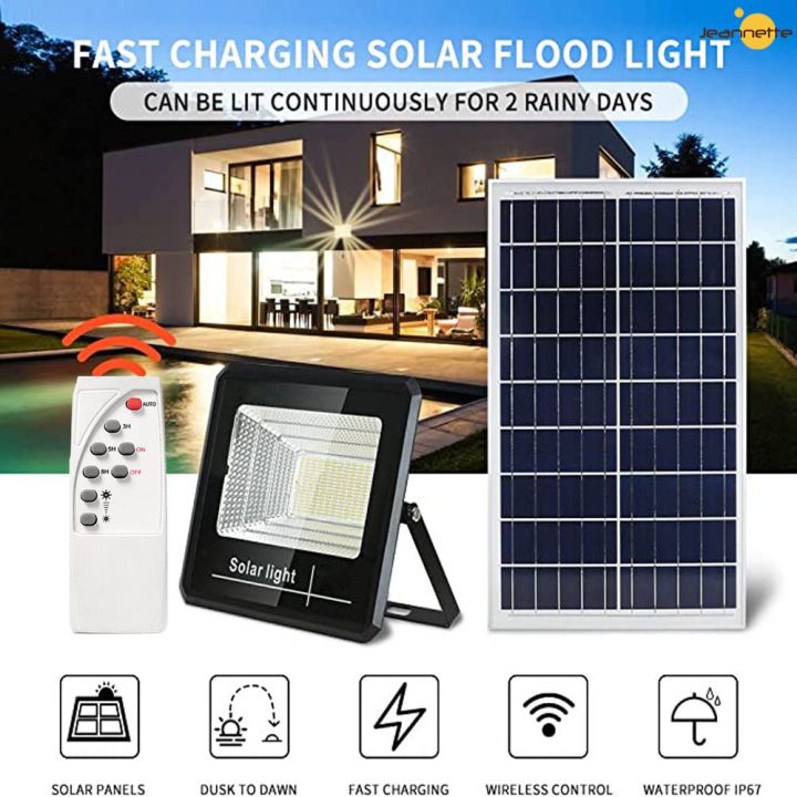 SOLAR LED Flood Solar Light 100W Outdoor Street Lamp Waterproof IP67 ...