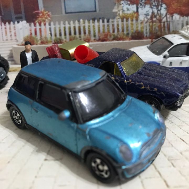 CFE266 2004 TOMY TOMICA 1:57 Mini Cooper S Blue diecast scale car model ...