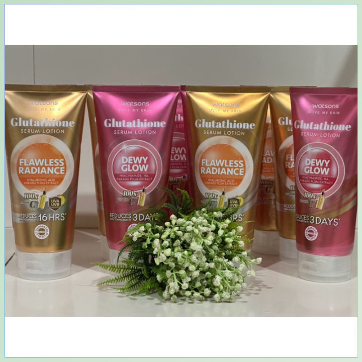 Watsons Glutathione Flawless Radiance/ Dewy Glow Serum Lotion 330ml ...