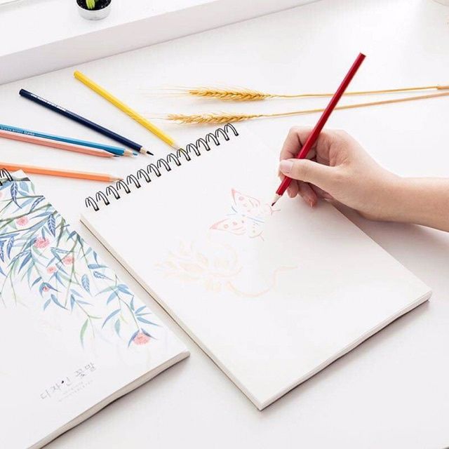 A4/A5 Professional sketchbook Thick paper Spiral notebook Art school ...