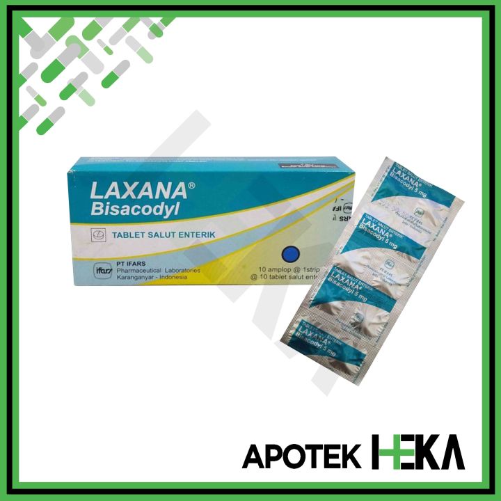 Laxana Tablet Box isi 10x10 Tablet - Konstipasi Sembelit Susah BAB ...