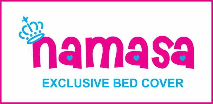 NAMASA Bedcover 1 set lengkap KING SIZE ukuran 180x200 bahan KATUN ...