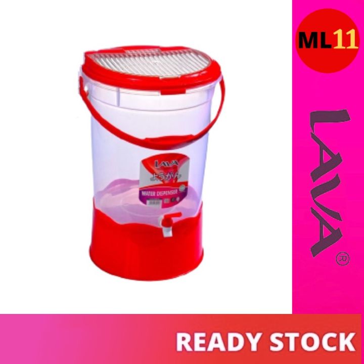 LAVA (24L) Plastic Round Water Dispenser / Bekas air / Balang Air (BPA ...