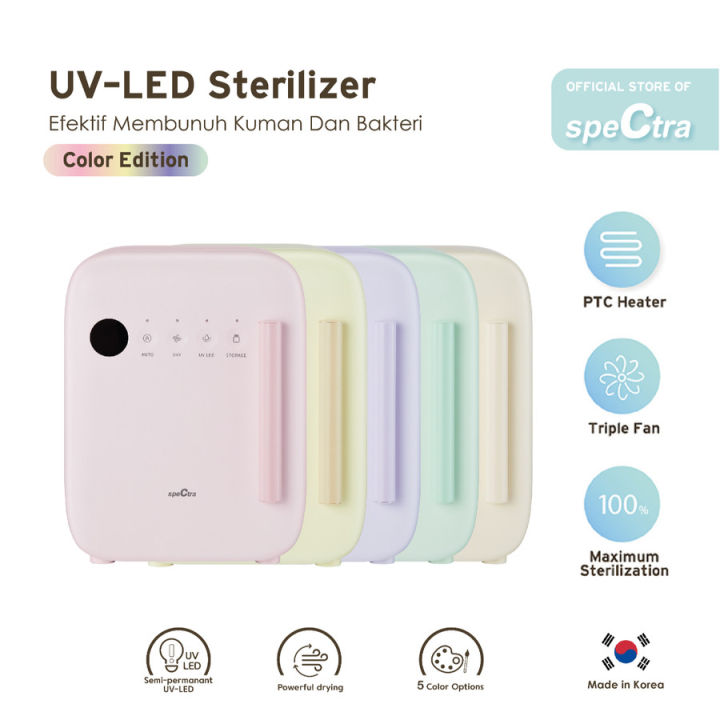 Spectra UV LED Sterilizer Alat Steril Botol Perlengkapan Bayi Pengering ...