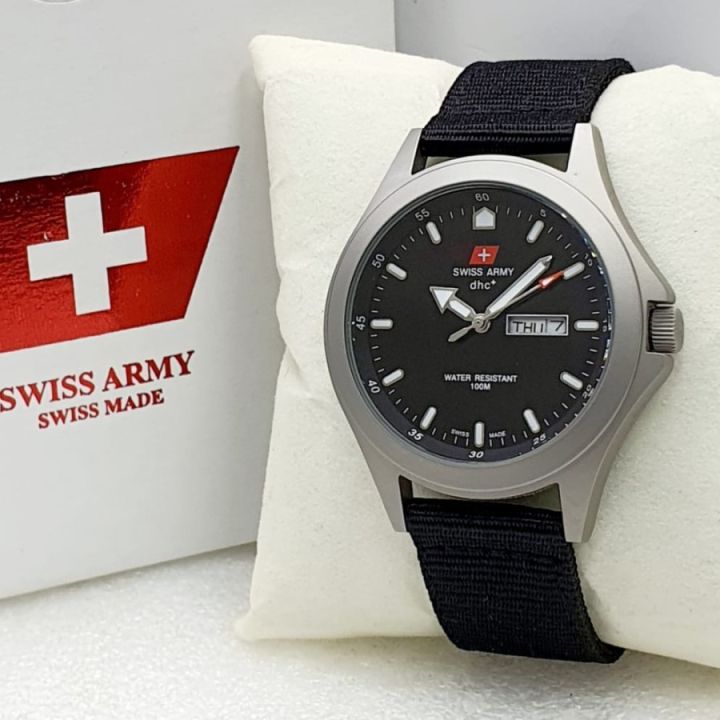 JAM TANGAN SWISS ARMY ORIGINAL 100% KANVAS PRIA FREE BOX ORIGINAL MURAH ...