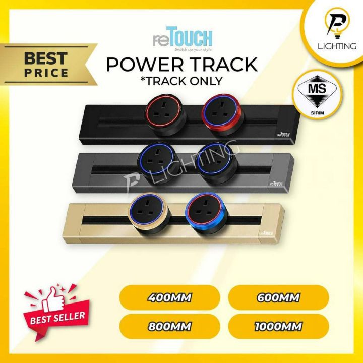 [SIRIM] reTouch Power Track Modern Socket Design 32A Power Line Long ...
