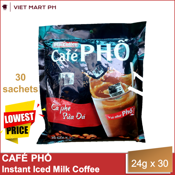 CAFE PHO VIETNAMESE INSTANT ICED MILK COFFEE (30 sachets), LOWEST PRICE ...