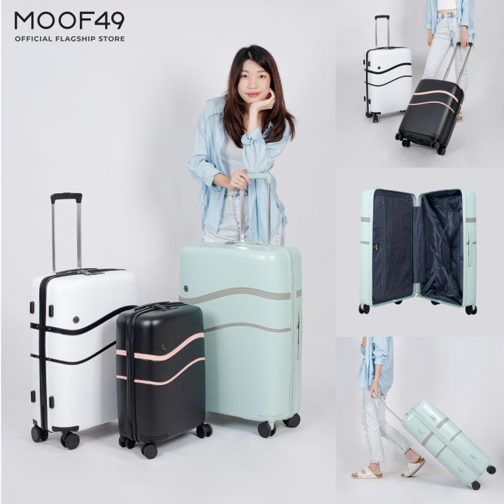 MOOF49 กระเป๋าเดินทางรุ่น WHALE Luggage ขนาด (20"/24"/28") วัสดุ PC100% อะไหล่คุณภาพสูง (รับ ...