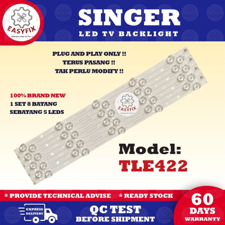 TLE422 SINGER 42 INCH LED TV BACKLIGHT ( LAMPU TV ) 42" LED BACKLIGHT ...