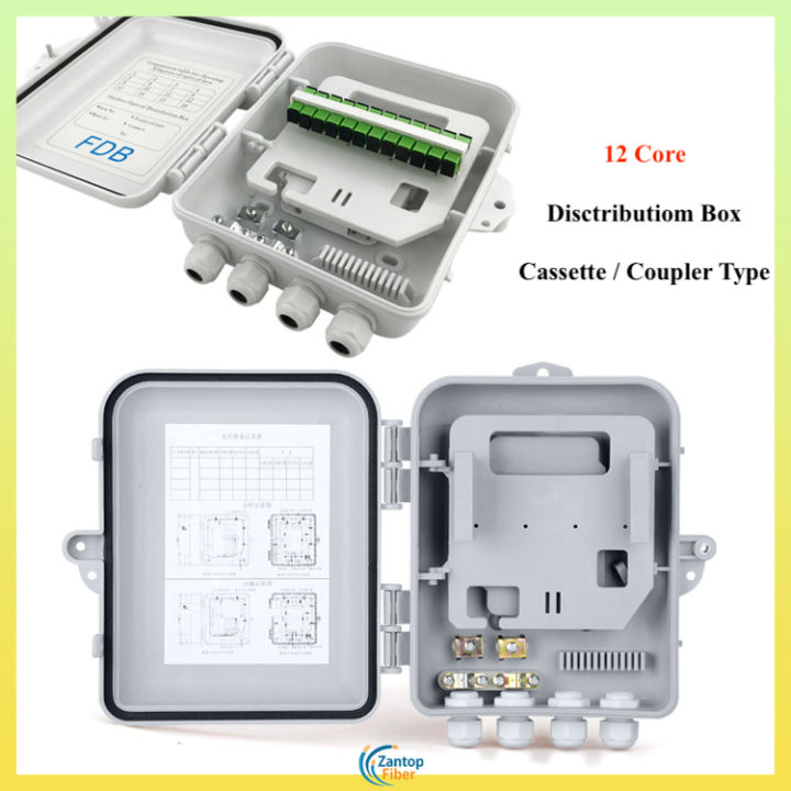 12 Core Nap Box Fiber Optic PLC Splitter Box / FTTH adapter ...