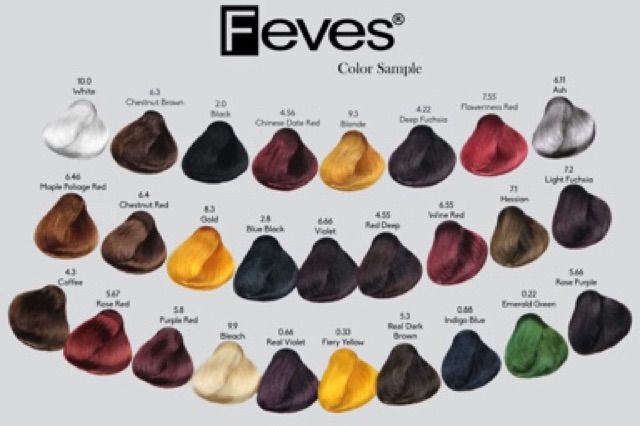 Feves Hair Color Cream 60 ML/Hair Color Pewarna Rambut/Cat Rambut/Semir ...