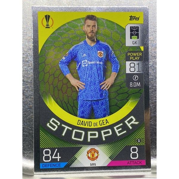 การ์ดนักฟุตบอล 2022/23 David de gea การ์ดสะสม Manchester united การ์ด ...