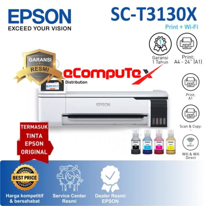 PRINTER EPSON SURECOLOR SC-T3130X TECHNICAL PRINTER SC T3130X | Lazada Indonesia
