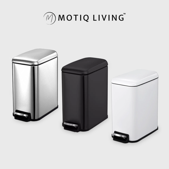 [Motiq.L] 5L MSlim Stainless Steel Pedal Bin with Soft Close /Step Bin ...