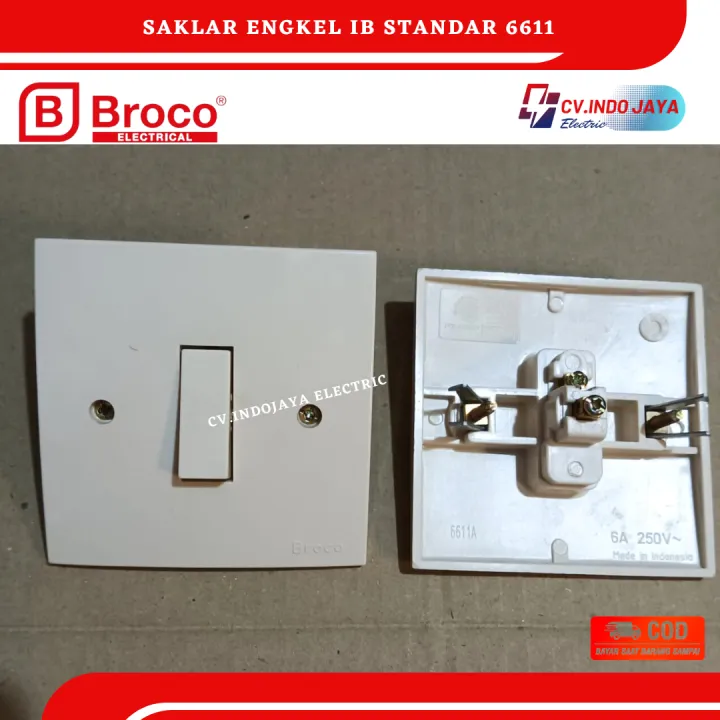 Broco Saklar engkel atau Tunggal 6611 Standar Inbow | Lazada Indonesia