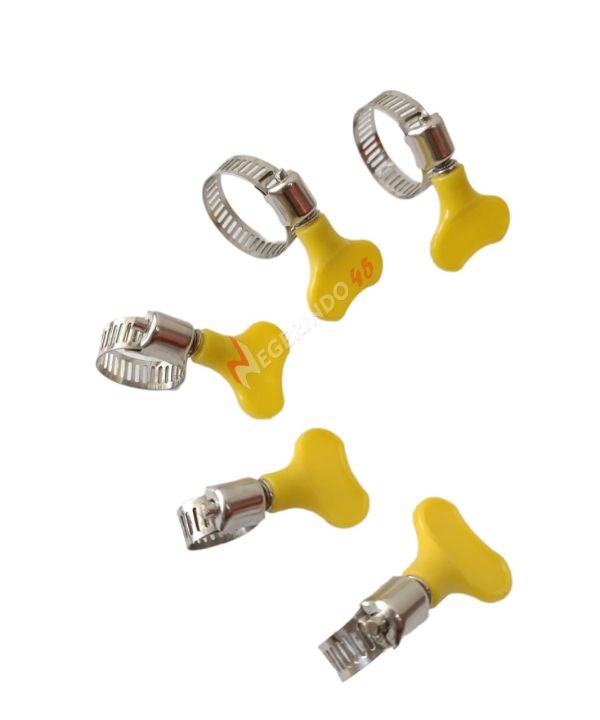 Stainless klem selang kuping plastik/klem selang gas air 1/2 5/8 3/4 7/ ...