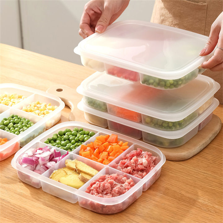 Mihomi Kitchen Food Storage Box With Lid Transparent Fresh-keeping ...