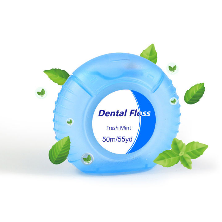[gamau] 1Box 50m Dental Floss Teeth Clean Interdental Brush Tooth Picks ...