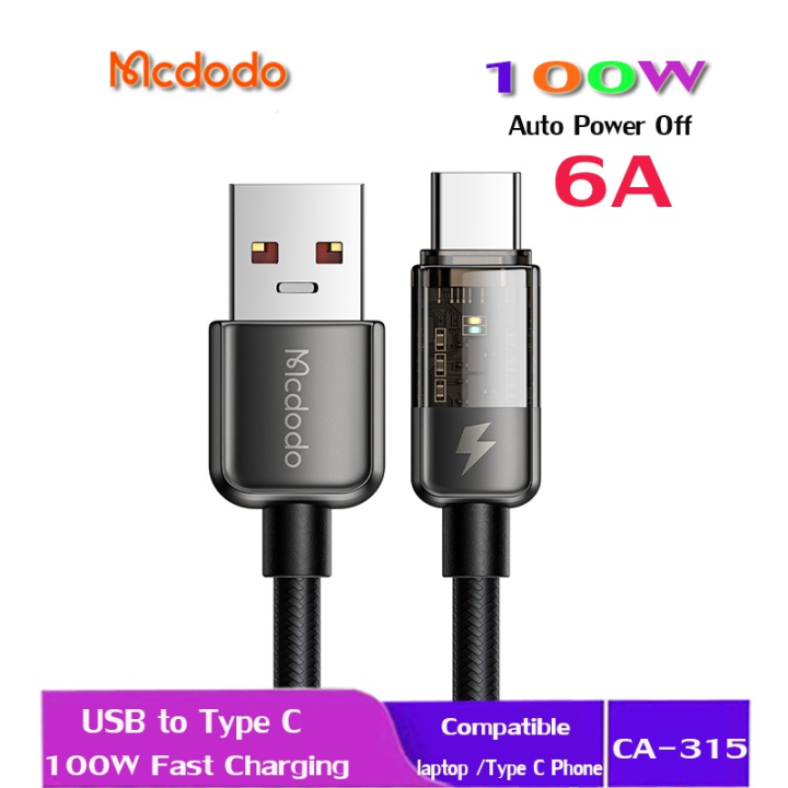 Mcdodo 6A USB to Type C Fast Charging Cable SuperVOOC SCP AFC For ...