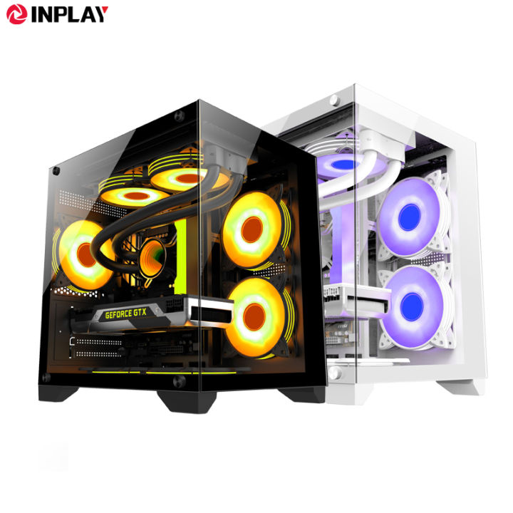 Inplay Seaview S100 Micro ATX Gaming Pc Case With Tempered Glass ...