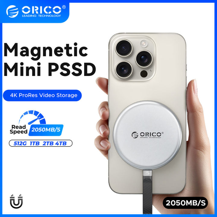 ORICO 2000MB/S Magsafe Portable SSD 512GB/1TB/2TB Support ProRes4K ...