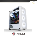 Inplay Meteor 30 PC Case | GAMING CASE (Black / White) | Compatible ...
