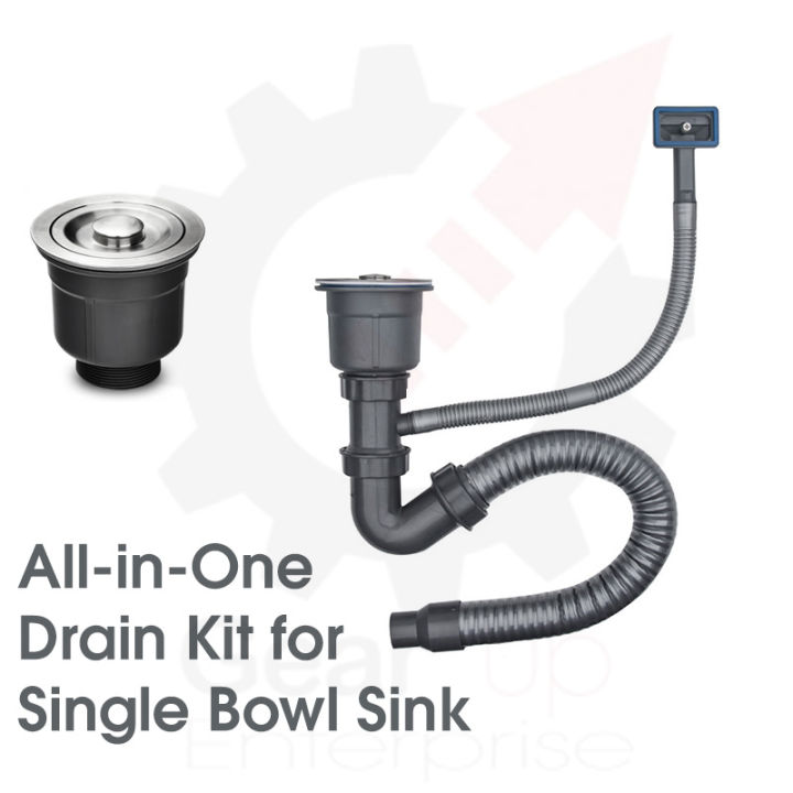 [Basic] Sink Drain Waste Pipe Kit Single and Double | Lazada