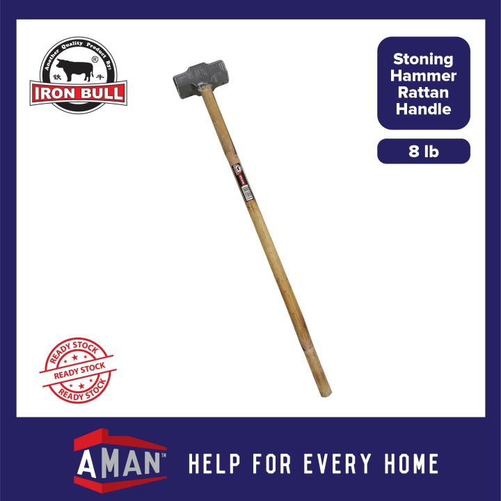 IRON BULL Stoning Hammer With Rattan Handle Demolition Sledge Hammer ...