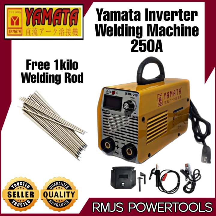YAMATA MINI INVERTER WELDING MACHINE MMA-250 WITH HARD CASE WITH FREE ...